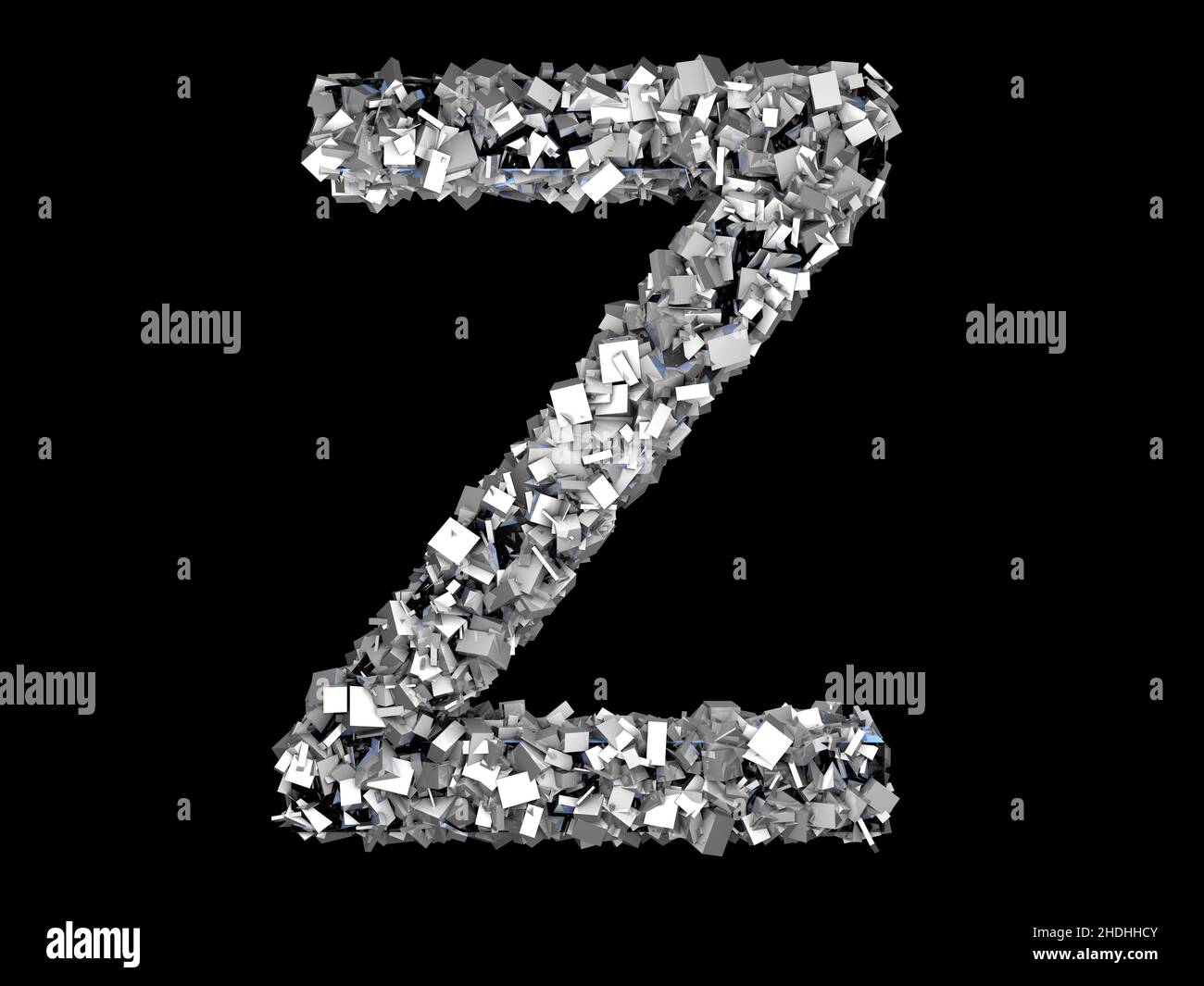 Silver z letter hi-res stock photography and images - Alamy