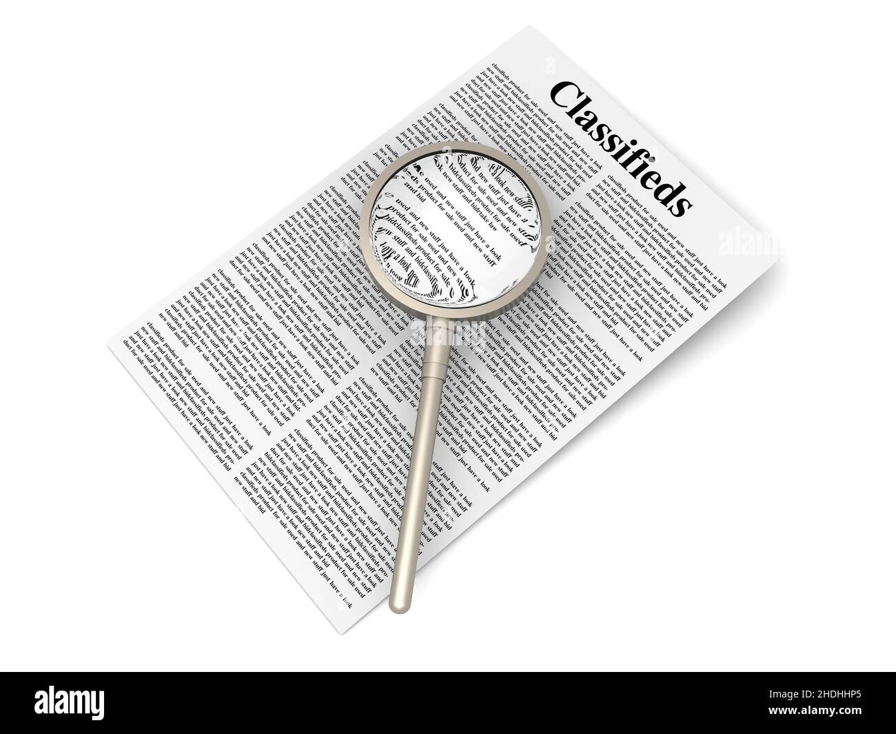 Classified advertisements Cut Out Stock Images & Pictures - Alamy