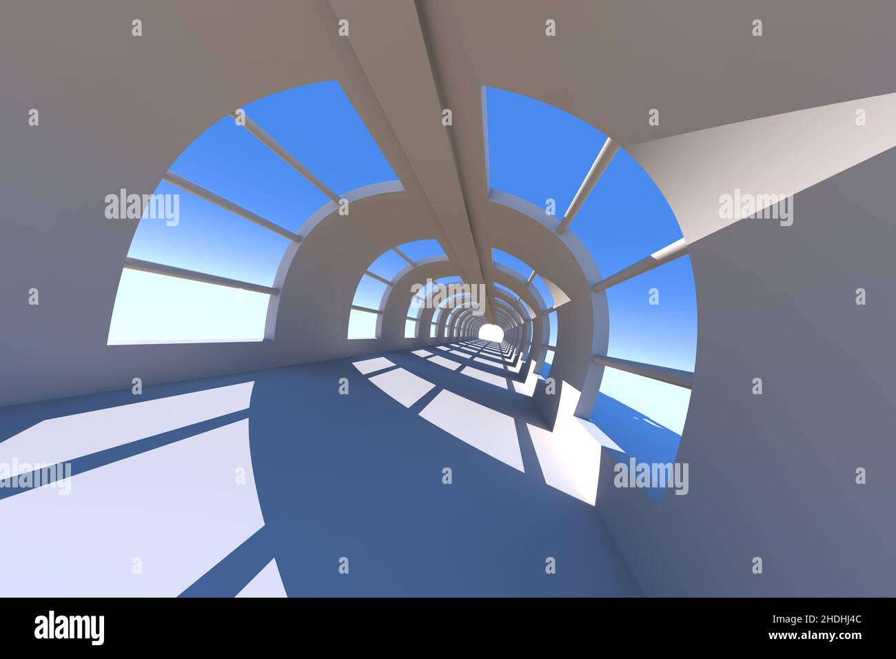 futuristic, passage, corridor, futuristics, passages, corridors ...