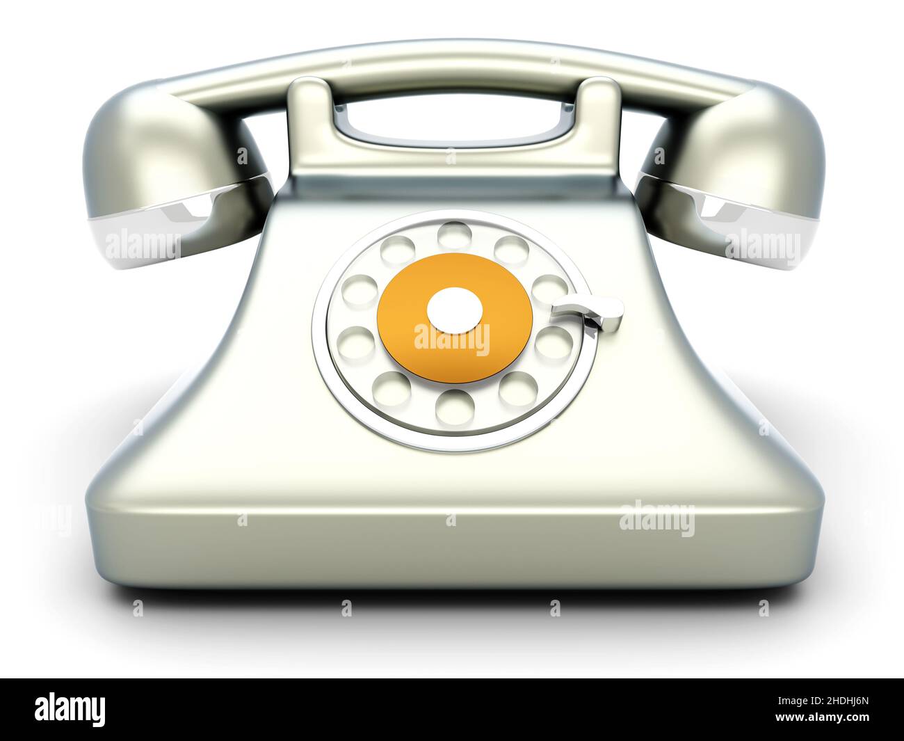 Old style telephone illustration Cut Out Stock Images & Pictures - Alamy