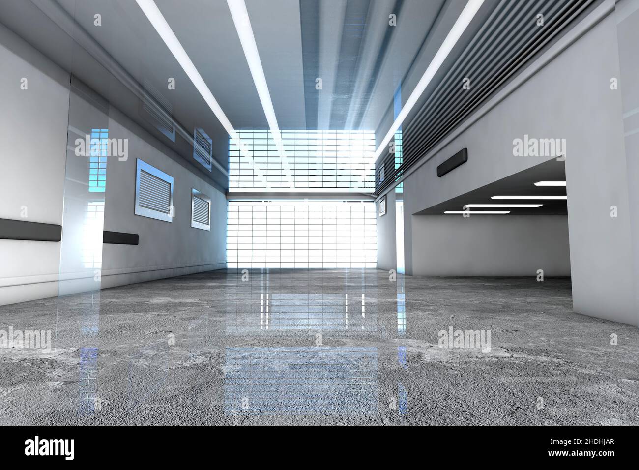 modern, hall, futuristic, moderns, halls, futuristics Stock Photo - Alamy