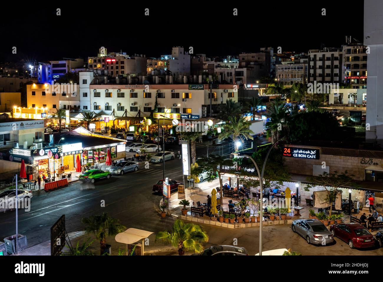 Aqaba night view jordan hi-res stock photography and images - Alamy