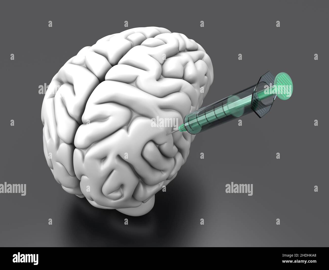 syringe, brain, syringes, brains Stock Photo - Alamy
