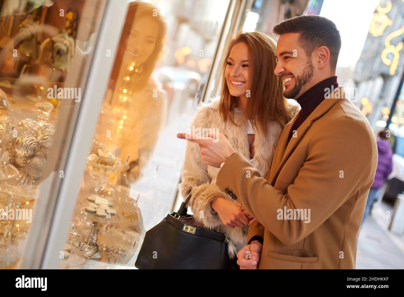 Positive emotions shopping together hi-res stock photography and images ...