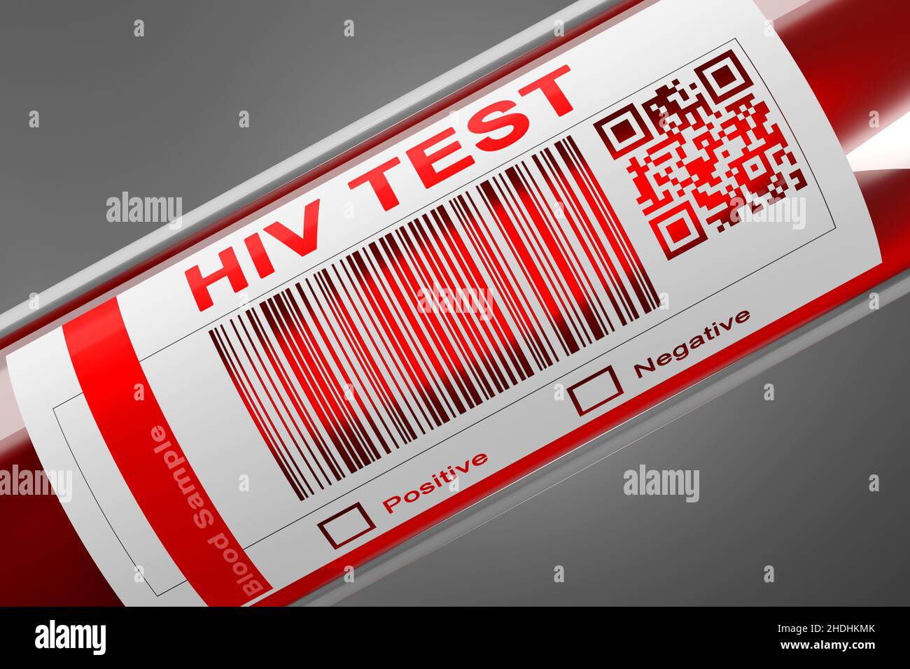 barcode, blood test, hiv, barcodes, blood tests, hivs Stock Photo - Alamy