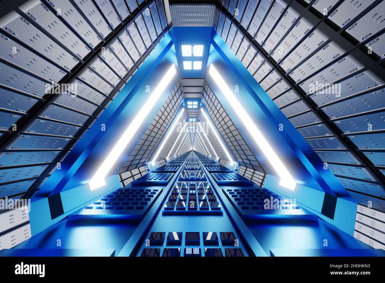 tunnel, futuristic, corridor, science fiction, tunnels, futuristics ...