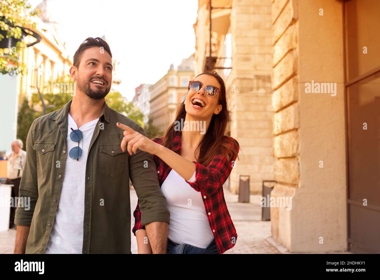 couple, on the move, fun, pairs, on the moves, funs Stock Photo - Alamy