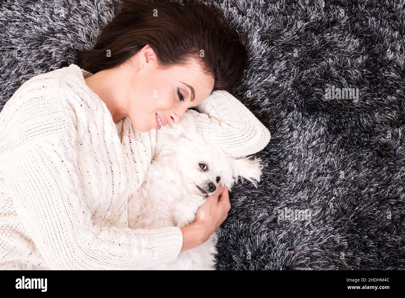 woman, dog, cuddle, female, ladies, lady, women, dogs, cuddles Stock ...