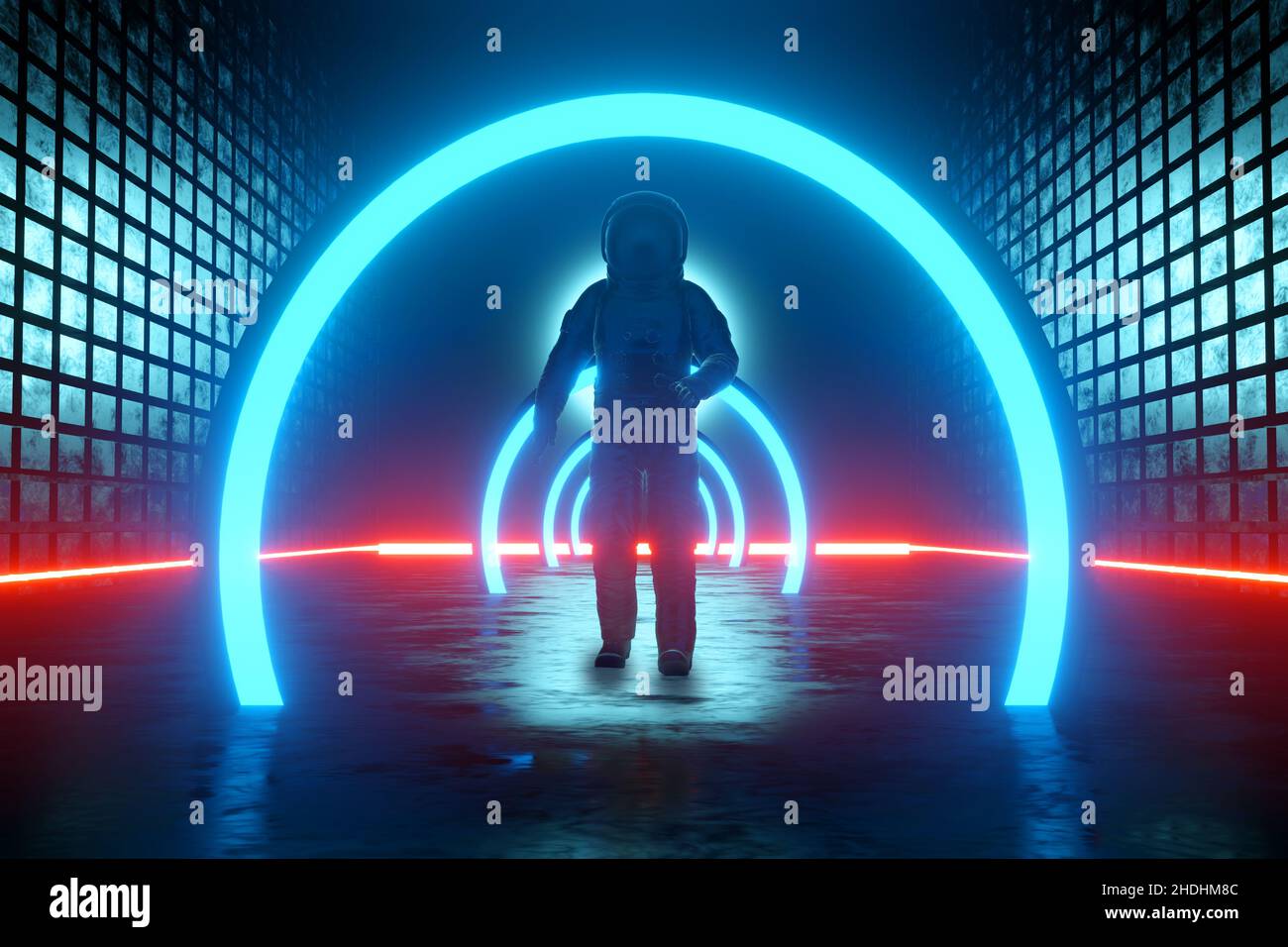 tunnel, science fiction, astronaut, tunnels Stock Photo - Alamy