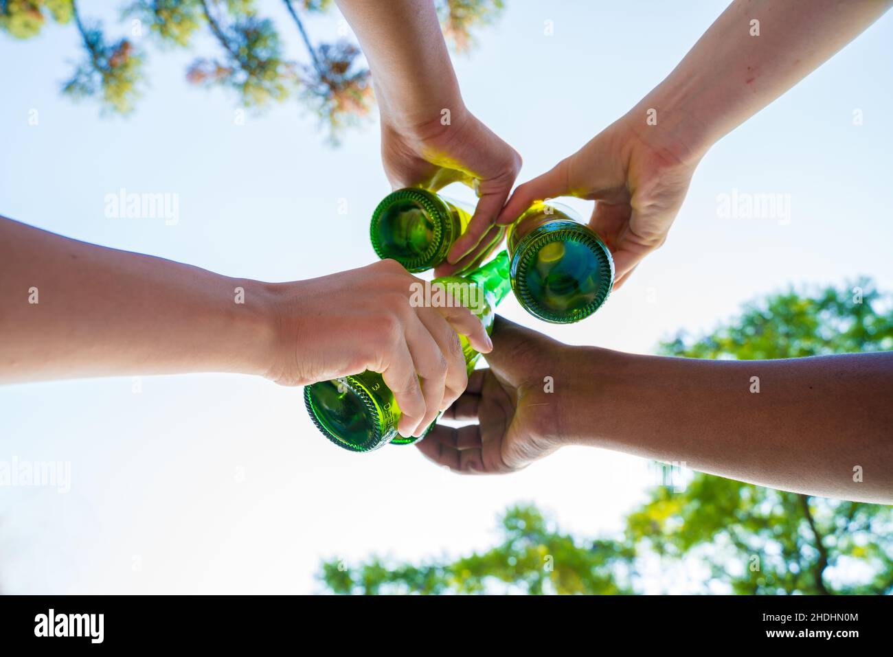 beer bottle, toast, cheers, beer bottles, toasts, cheer Stock Photo - Alamy