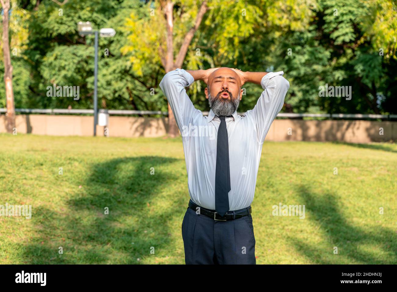 downtime, stretching, downtimes, stretch Stock Photo - Alamy
