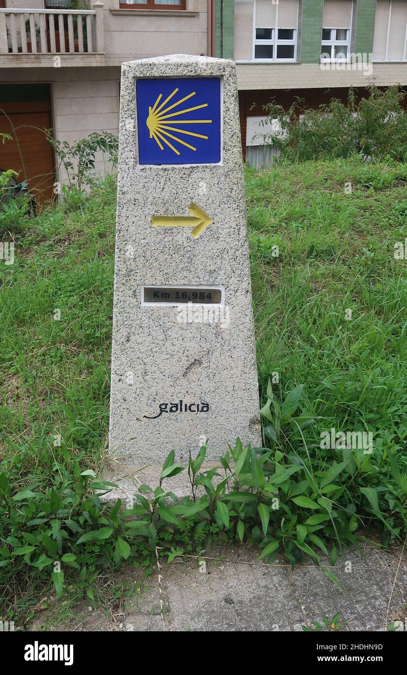 footpath sign, st james' way, footpath signs, st. james' ways Stock ...