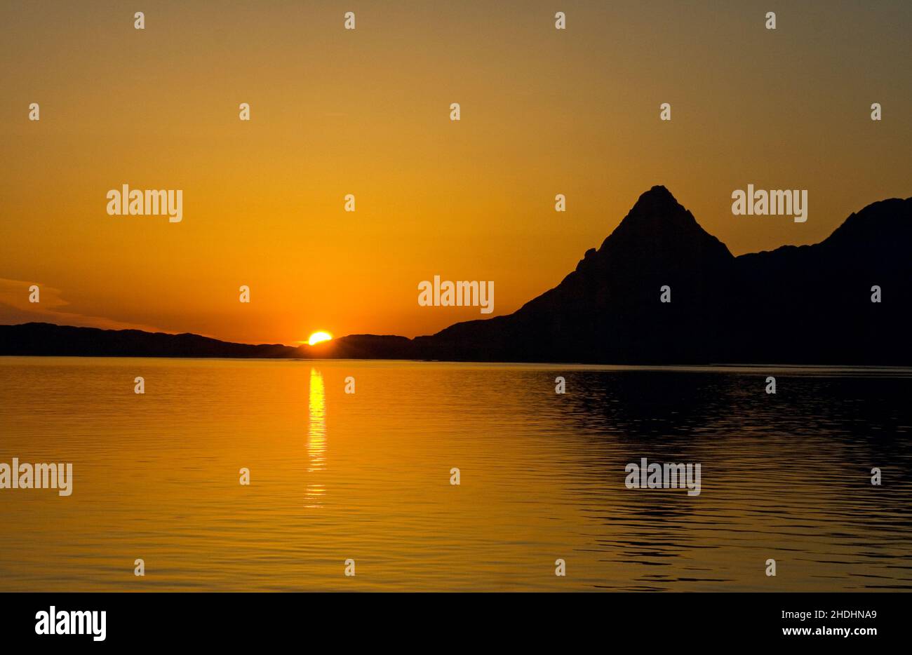 sunset, midnight sun, bodo, sunsets, midnight suns Stock Photo - Alamy