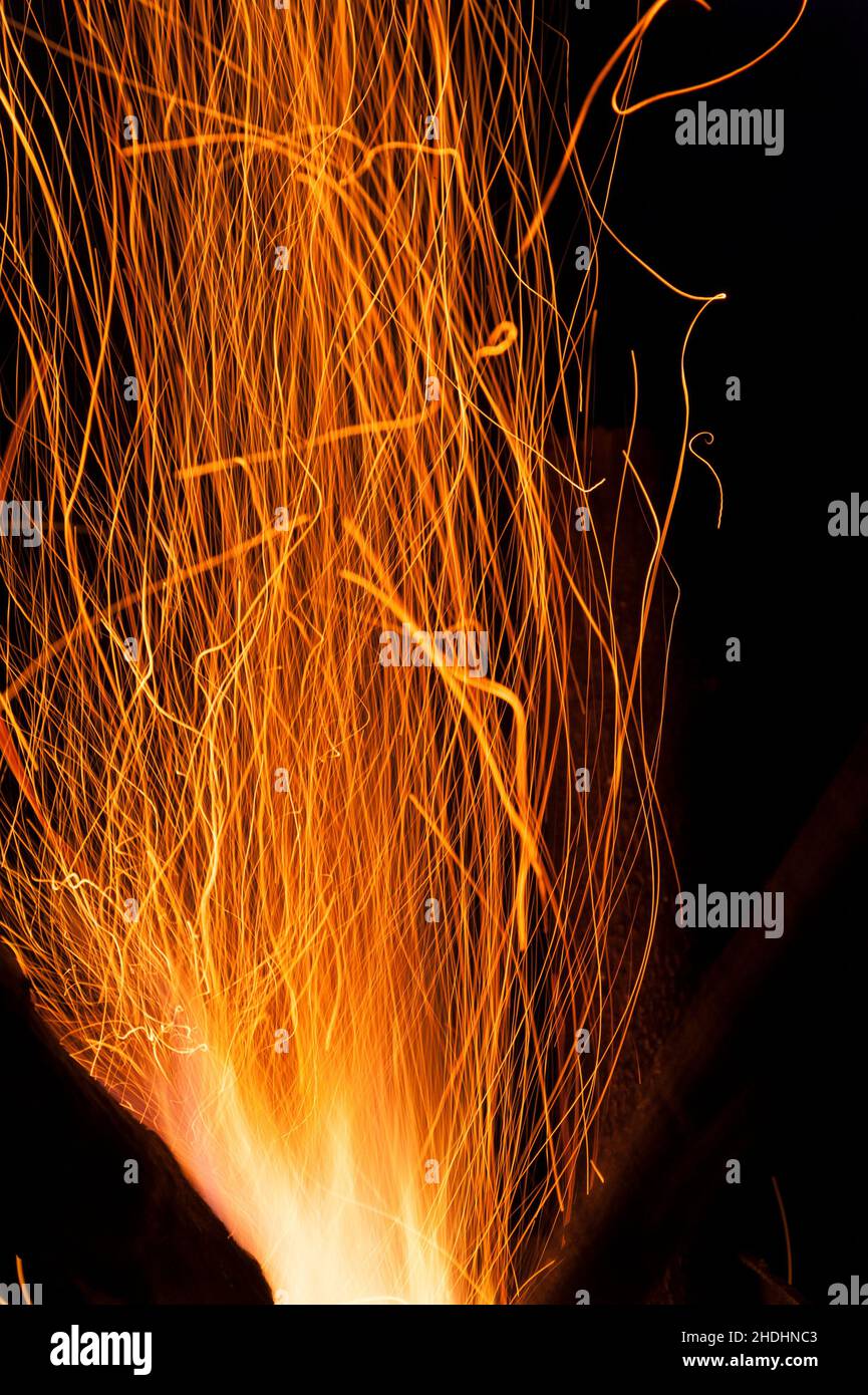 fire, sparks, fires, spark Stock Photo - Alamy