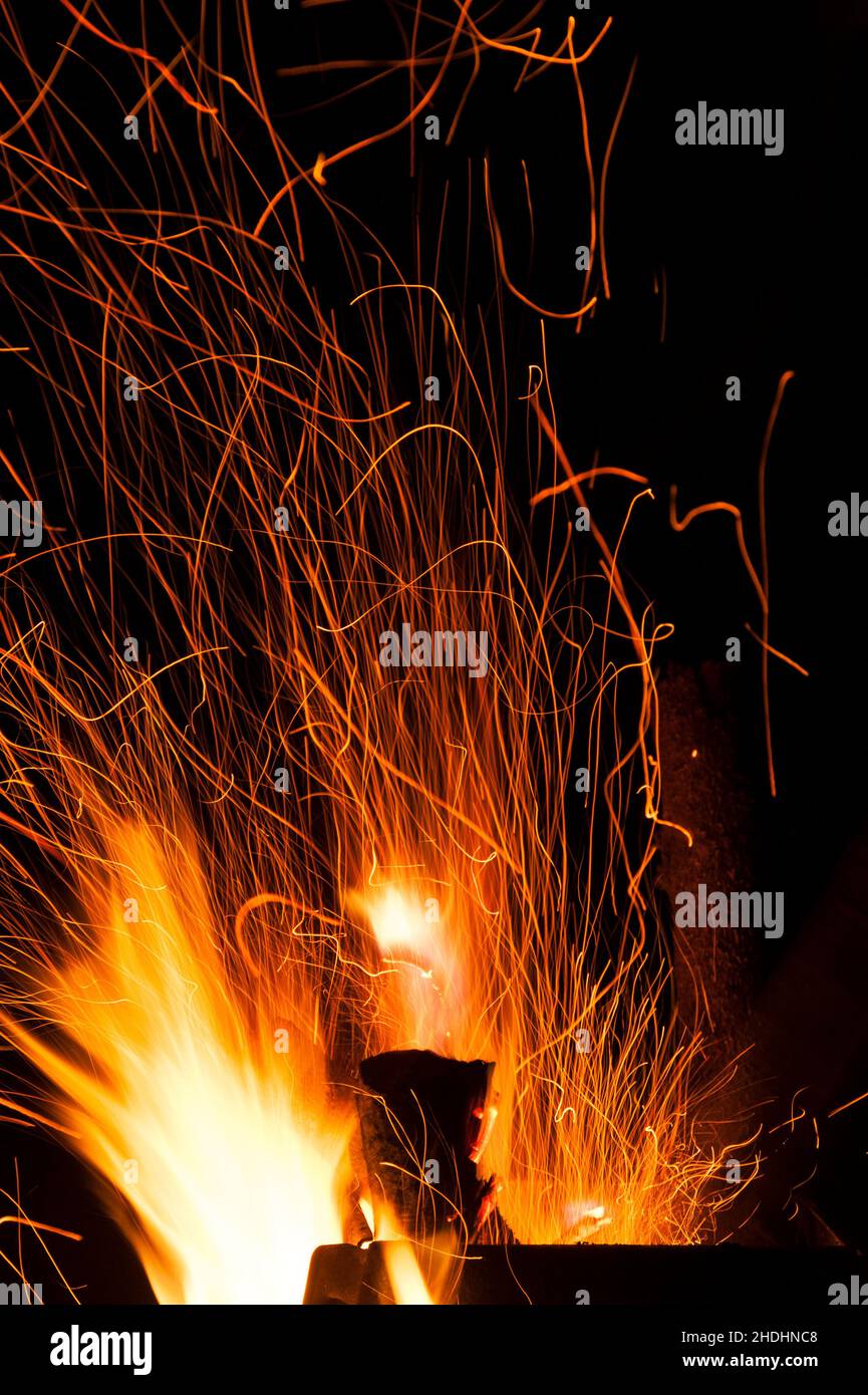 fire, sparks, fires, spark Stock Photo - Alamy