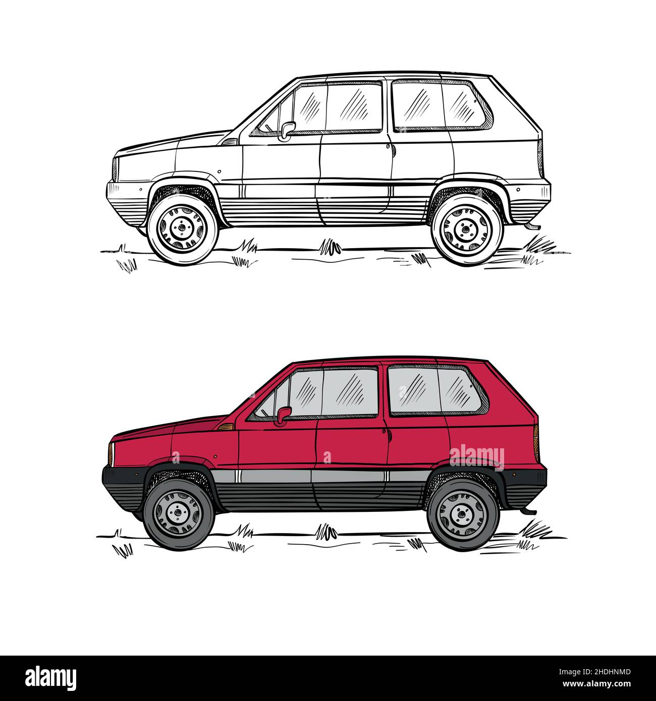 Italian car italy Cut Out Stock Images & Pictures - Alamy