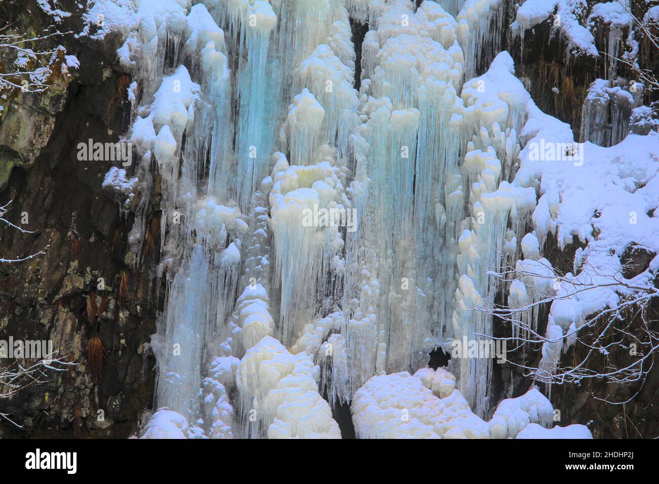 waterfall, frozen, cascade, waterfalls, frozens Stock Photo - Alamy