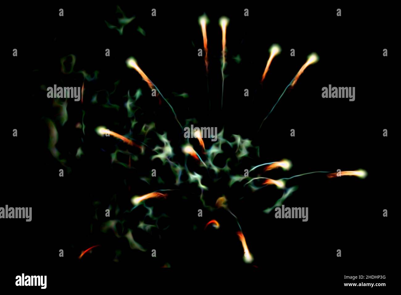 firework display, flying sparks, pyrotechnics, firework displays Stock ...