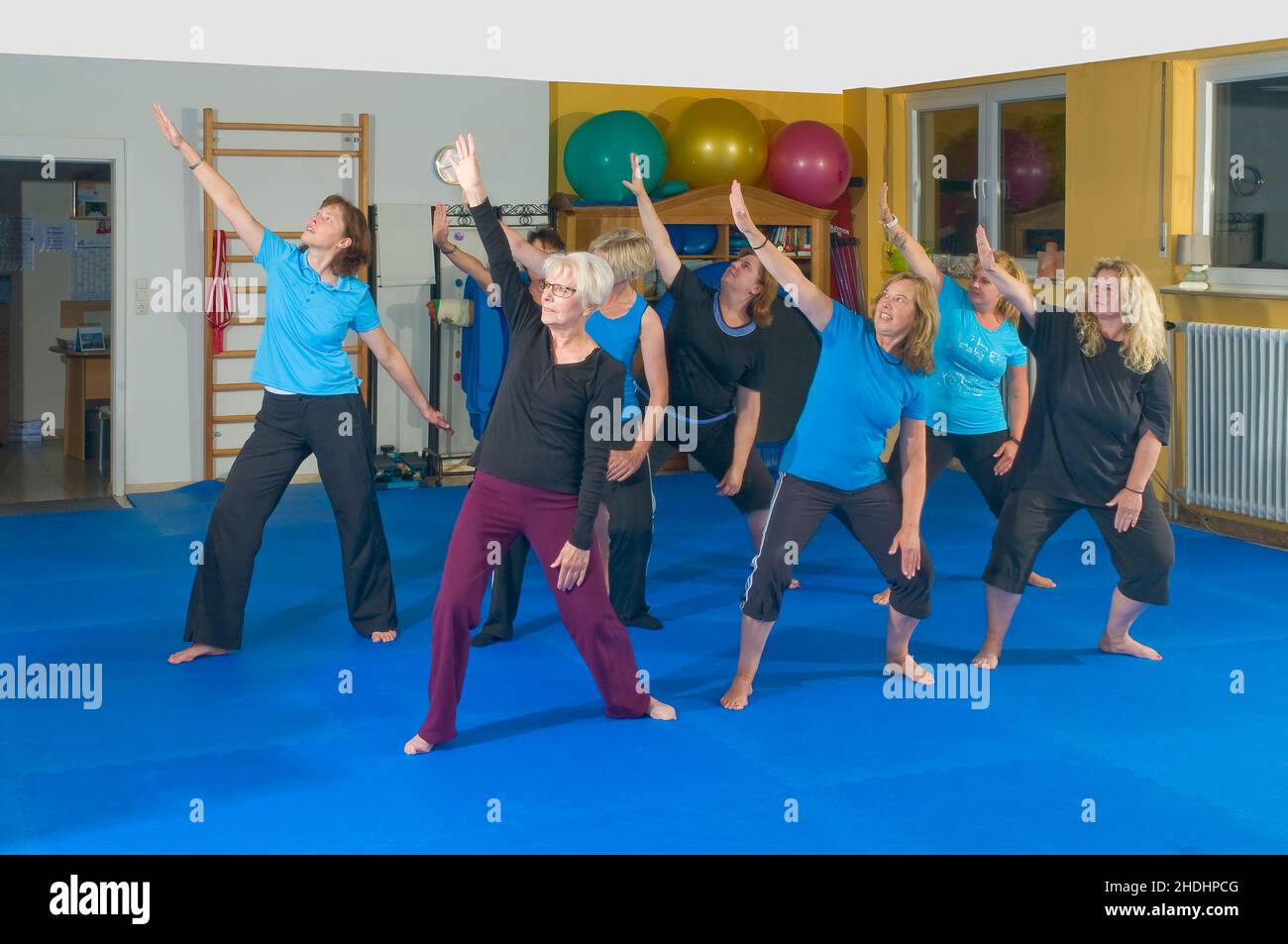 gymnastics, back exercises, sports group, rehabilitation sport ...