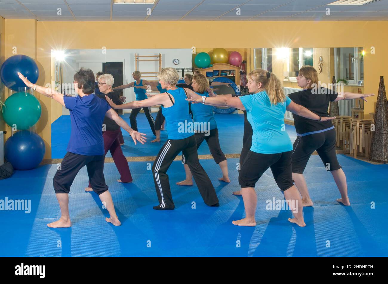 gymnastics, sports group, rehabilitation sport, exercise, exercising ...