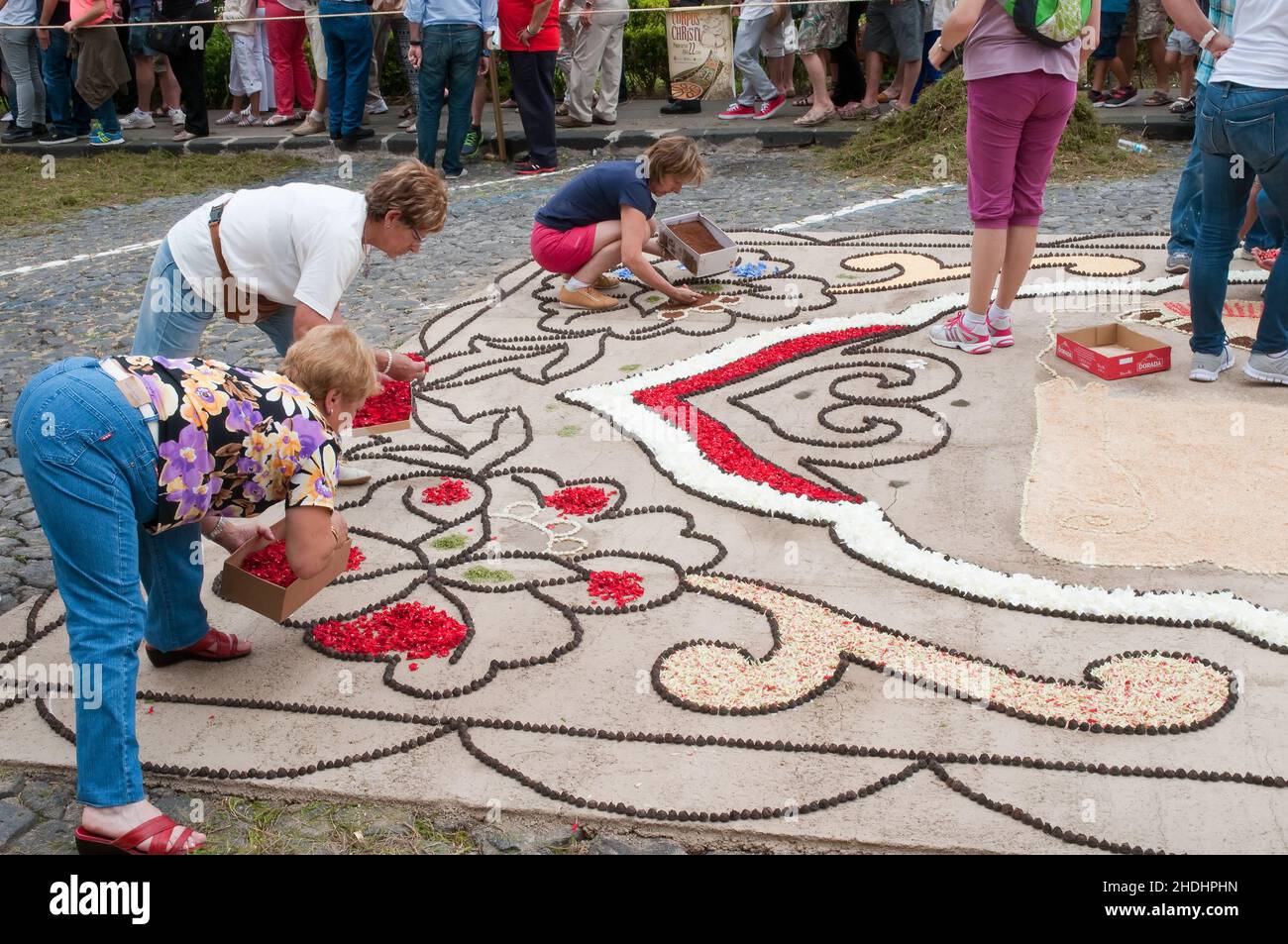 corpus christi, la orotava, sand drawing, corpus christis Stock Photo ...