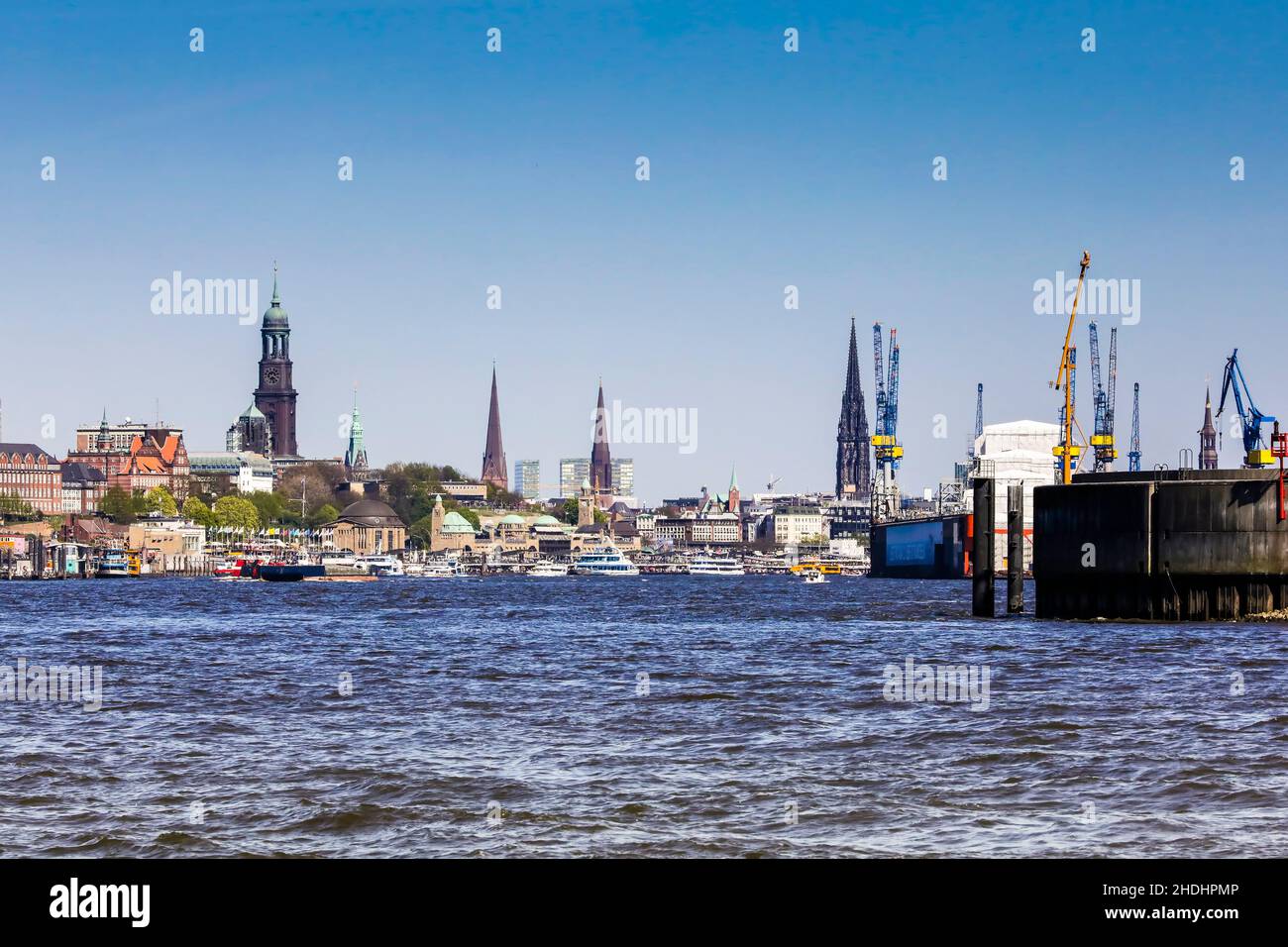 hamburg, harbor port area, port areas Stock Photo - Alamy