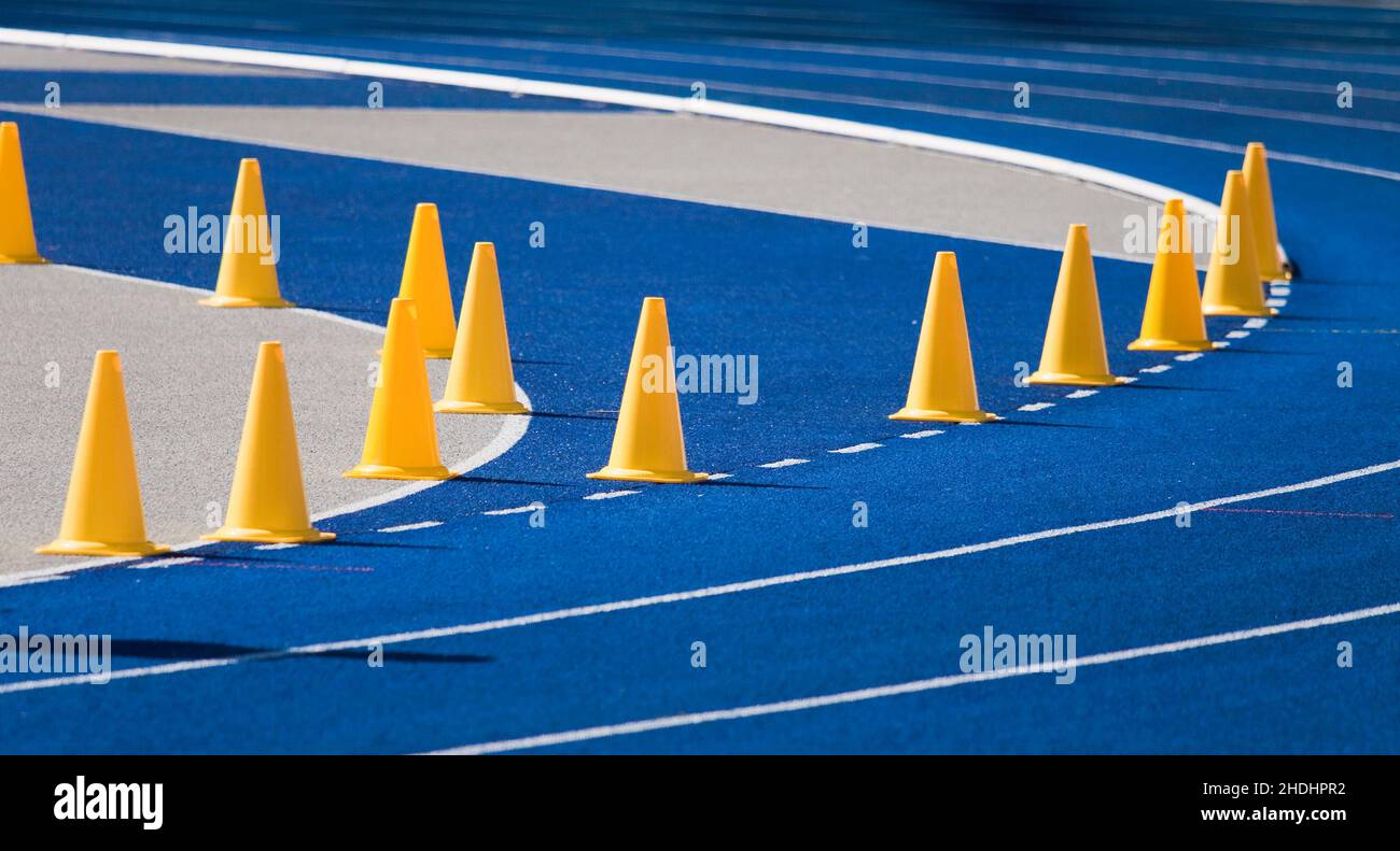 pylon, career, running track, pylons, careers, running tracks Stock ...