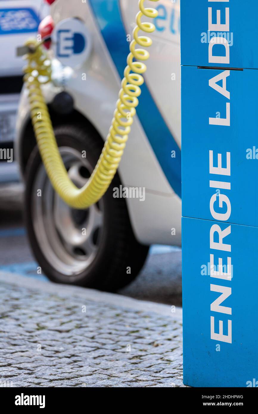 recharge, charging point, recharges Stock Photo - Alamy