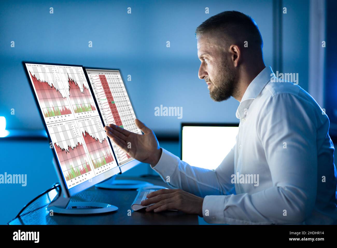 Stock market trader drop hi-res stock photography and images - Alamy