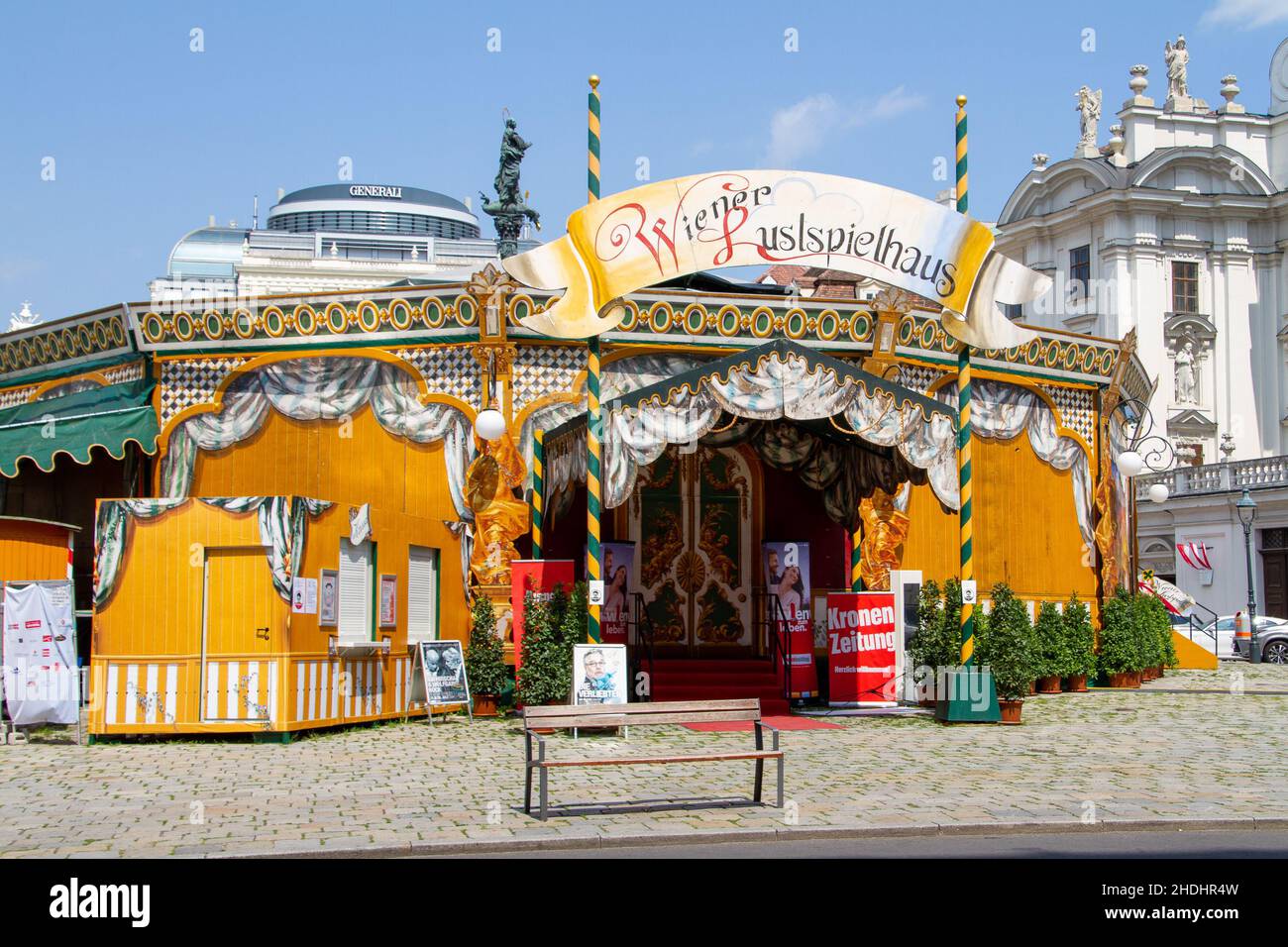 Vienna, Austria, July 24, 2021. Wiener Lustspielhaus, Viennese comedy ...
