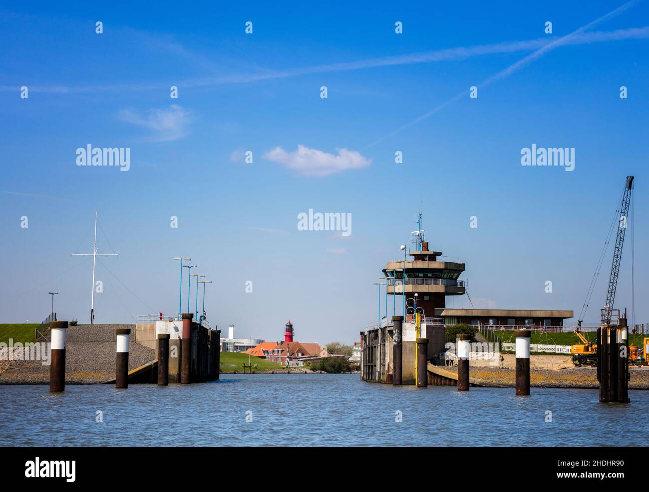 north sea, büsum, harbor entrance, north seas, büsums, harbor entrances ...