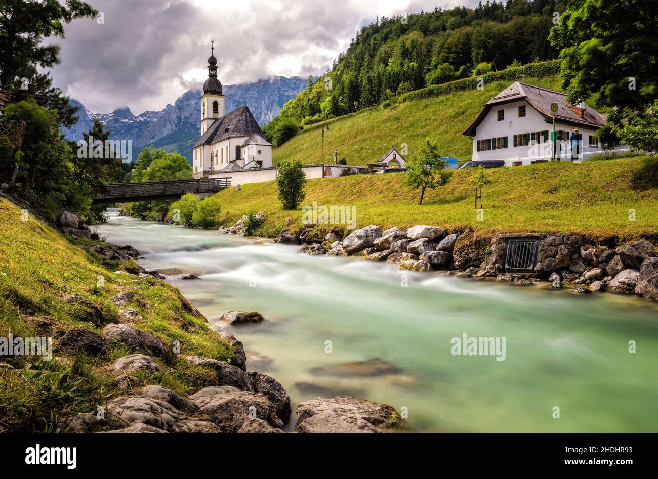 church, ramsau, st sebastian, churchs, ramsaus, saint sebastians Stock ...