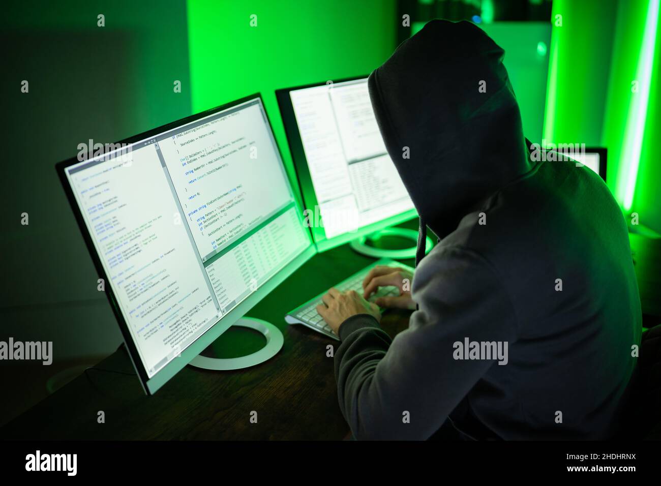 Cyber Security Data Breach And Hacking Crime Stock Photo - Alamy
