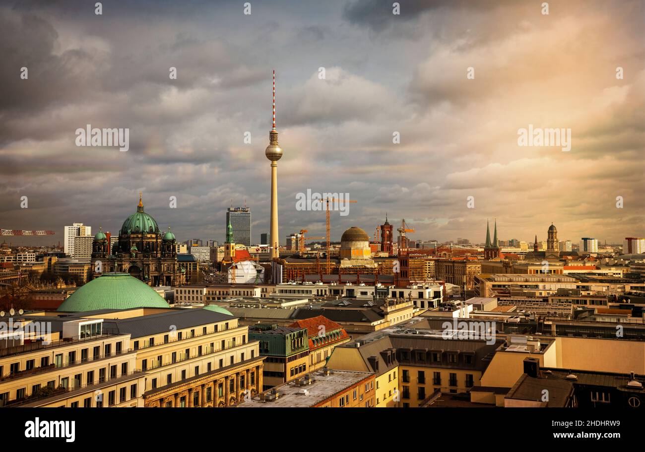 skyline, berlin, cityscape, cityscapes, skylines Stock Photo - Alamy