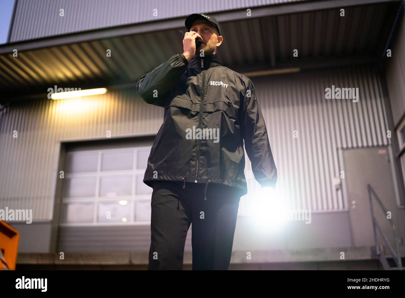 Security night guard at perimeter hi-res stock photography and images ...