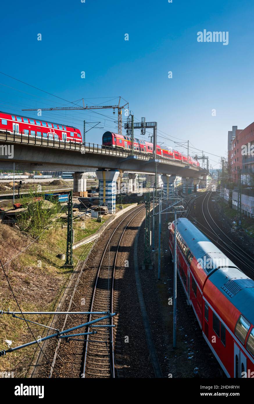 berlin, trains, railroad, train, railroads Stock Photo - Alamy