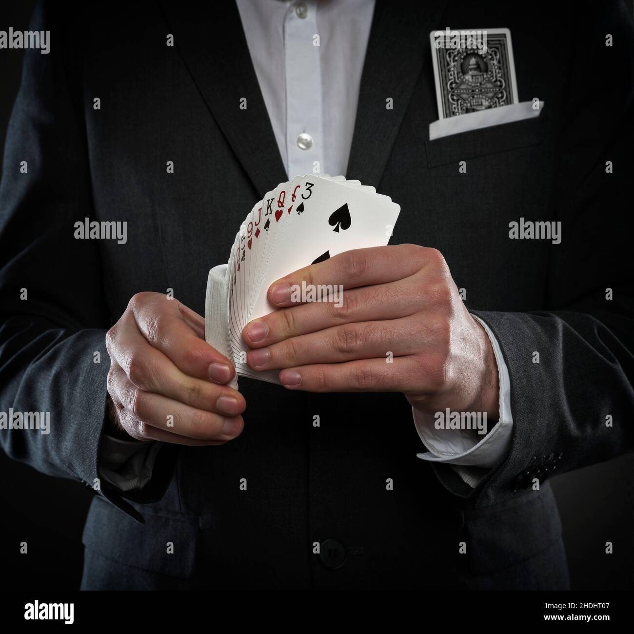 cards, mixing, card Stock Photo - Alamy