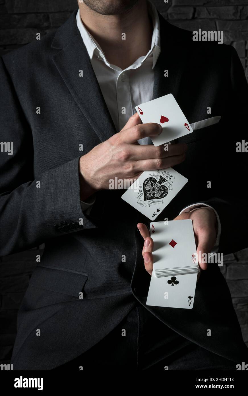Mixing cards hi-res stock photography and images - Alamy
