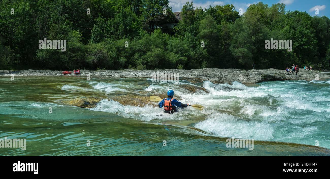 extreme sports, kayak, whitewater kayaking, kayaks Stock Photo - Alamy