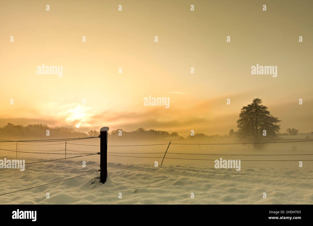 landscape, morning sun, fresh snow, landscapes, rural, rural scene ...
