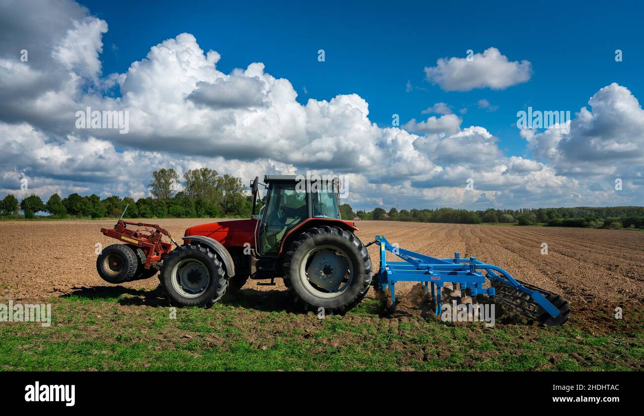Furrows of the tractor hi-res stock photography and images - Alamy