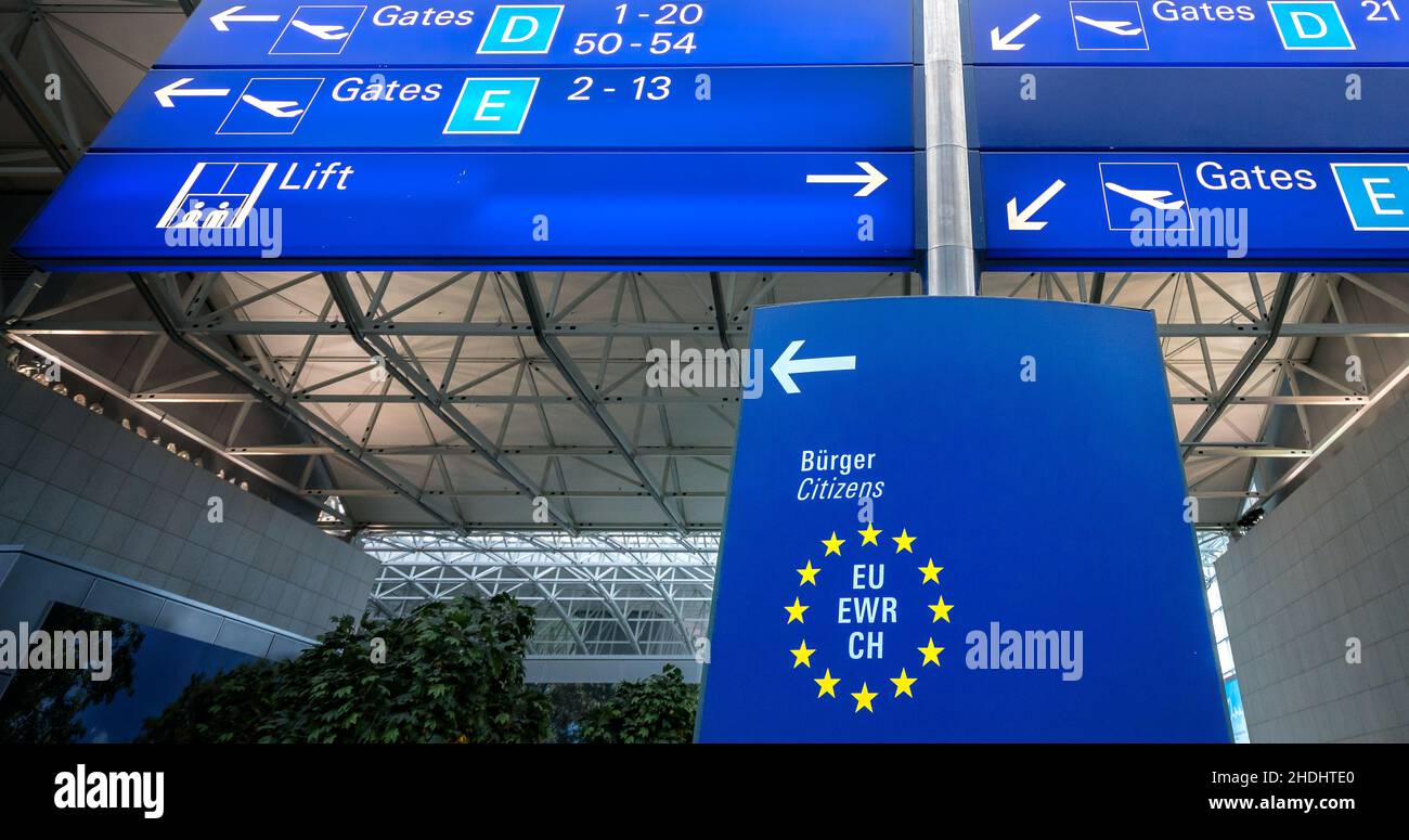 airport, information sign, airports, information signs Stock Photo - Alamy