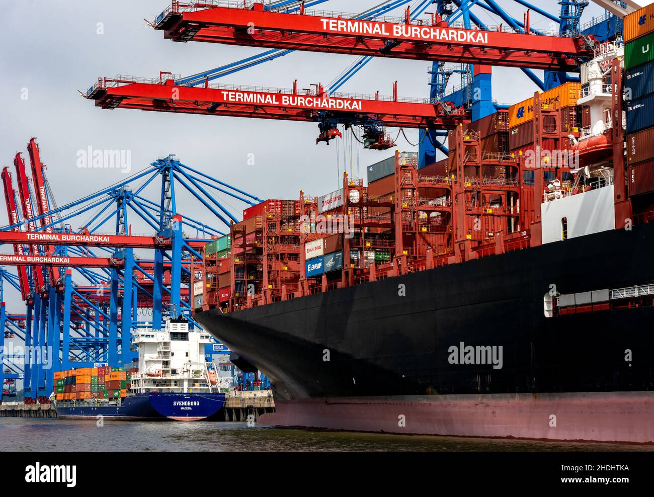 container ship, container port, container ships, container ports Stock ...