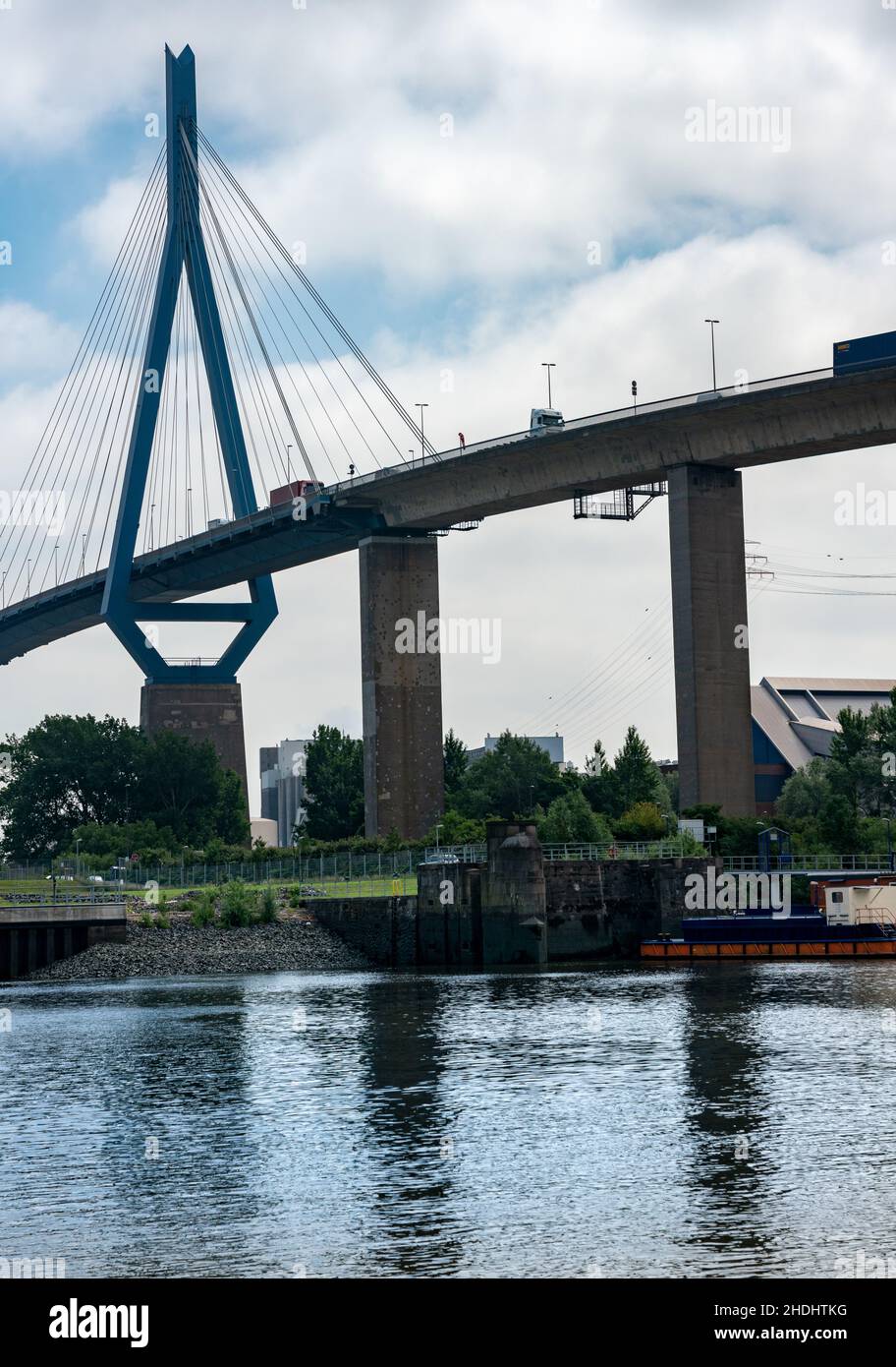 Bridge river kohlbrand bridge hamburg hi-res stock photography and ...