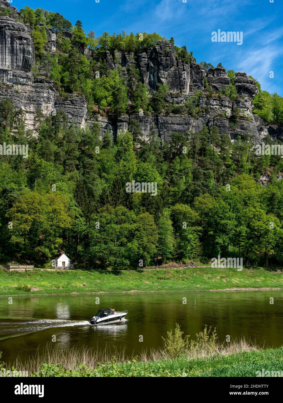 elbe river, elbe sandstone mountains, bastion, elbe rivers, forts Stock ...