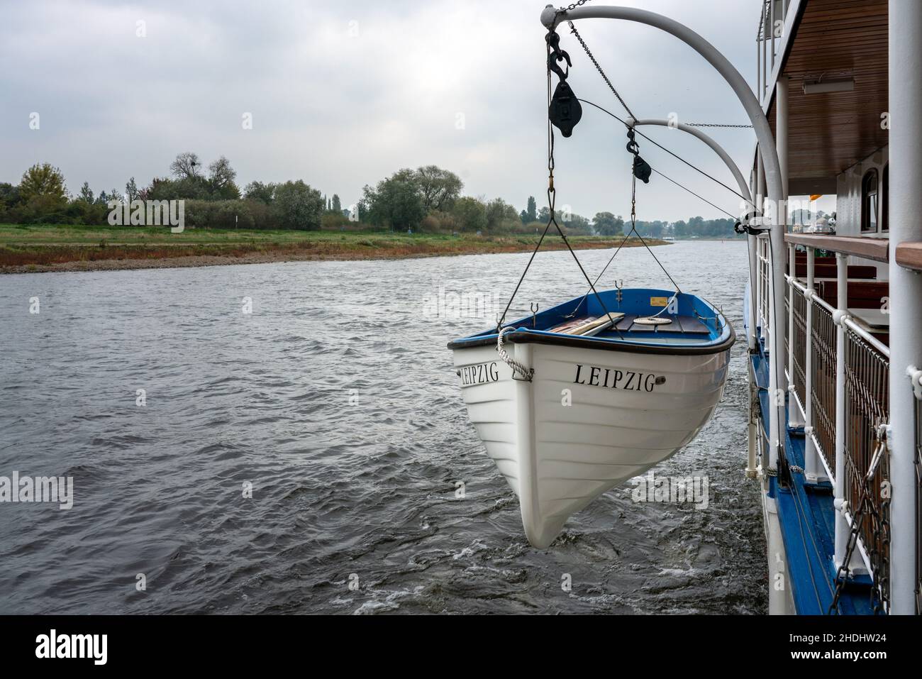 Hanging lifeboats hi-res stock photography and images - Alamy