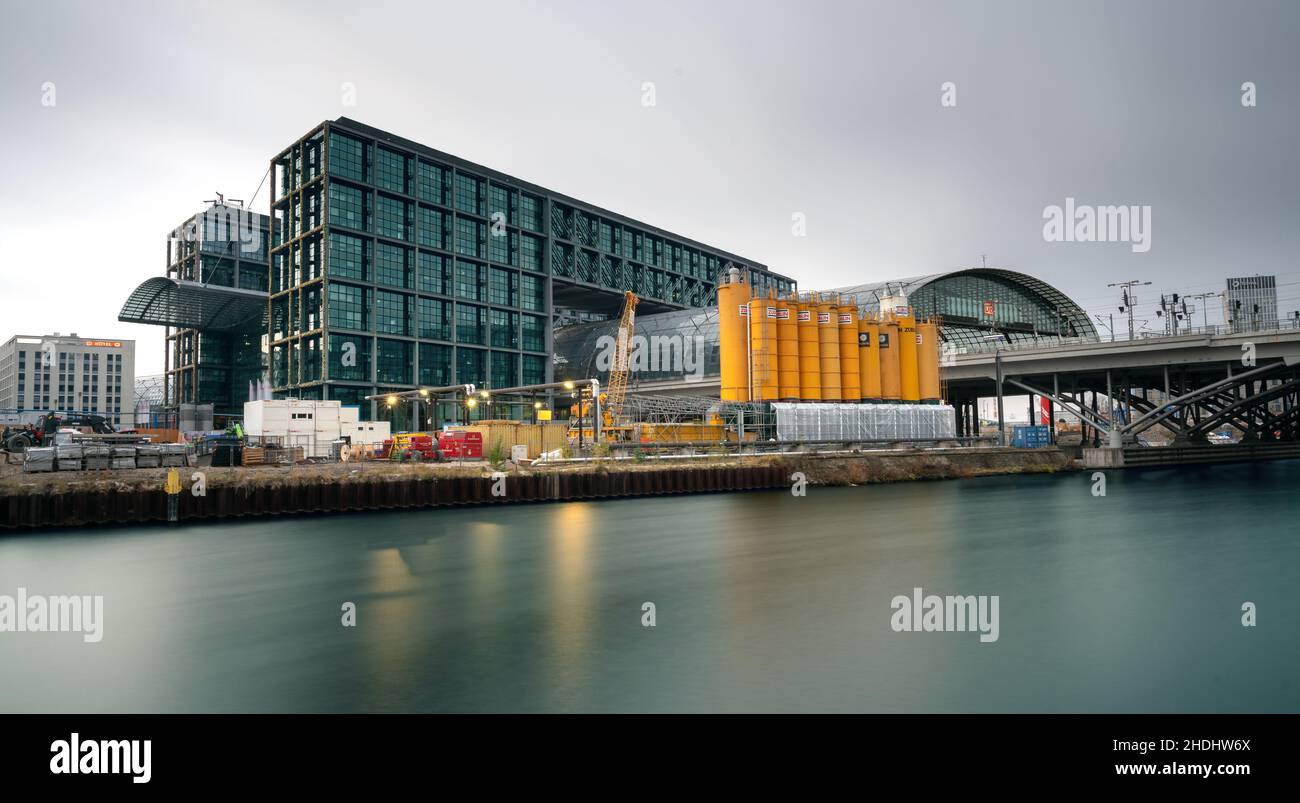 berlin, construction site, main station, construction sites, site ...