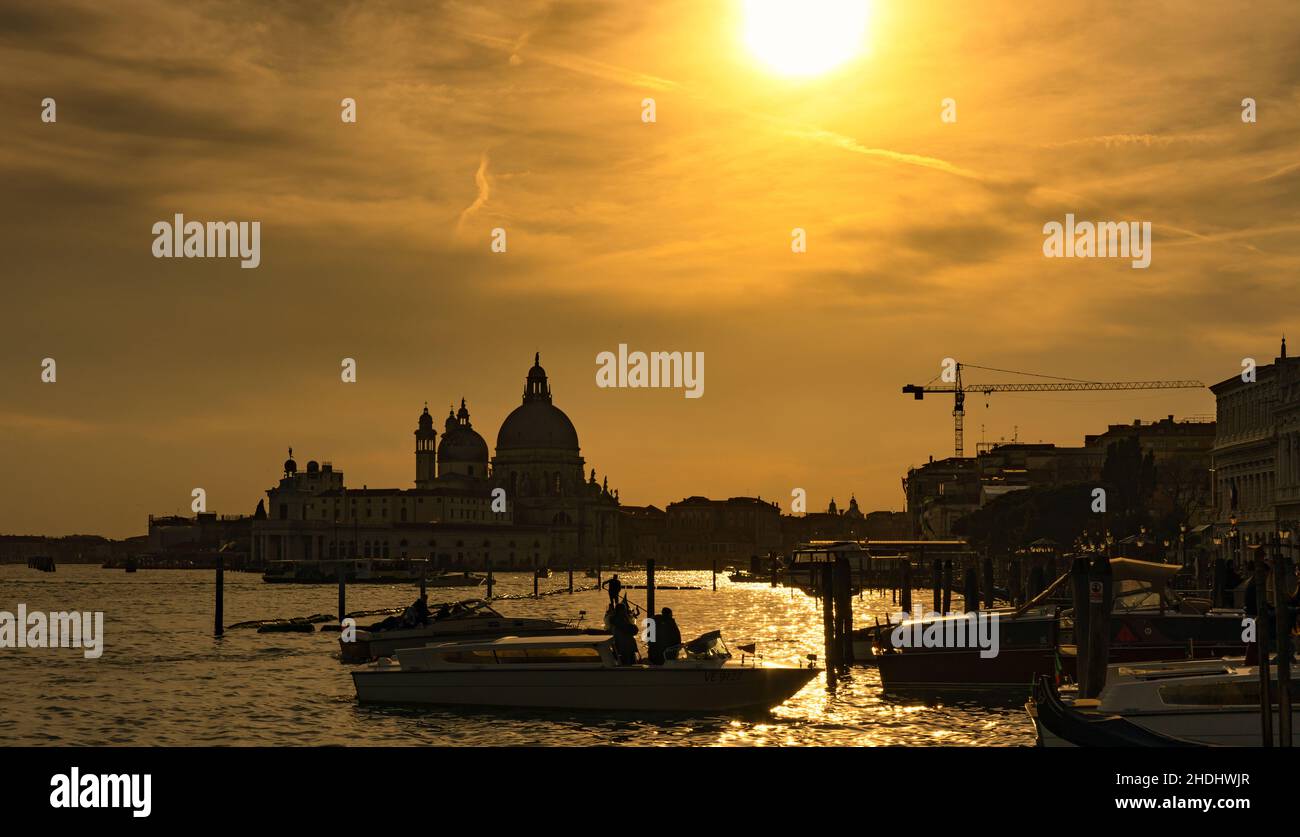 sunset, venice, sunsets, venices Stock Photo - Alamy