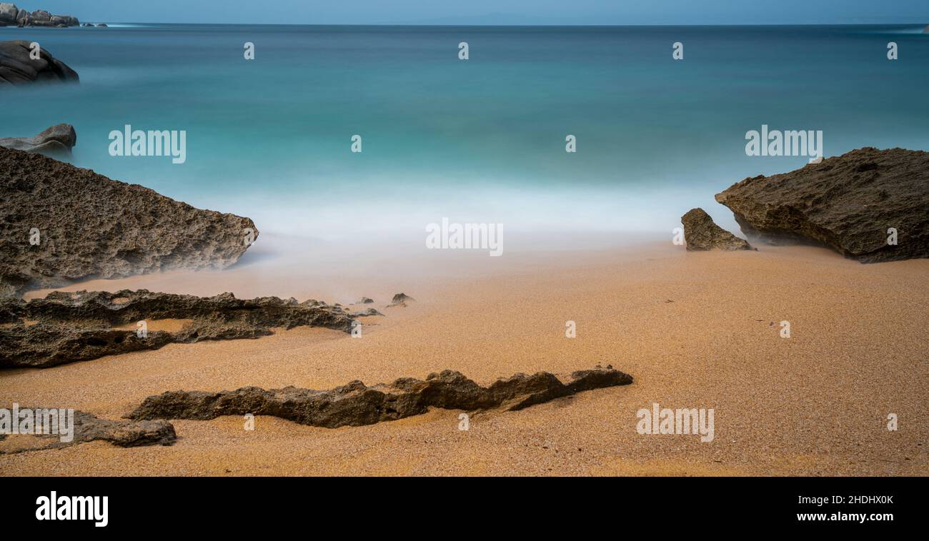 beach, haze, granite rock, beaches, seaside, dunsts Stock Photo - Alamy