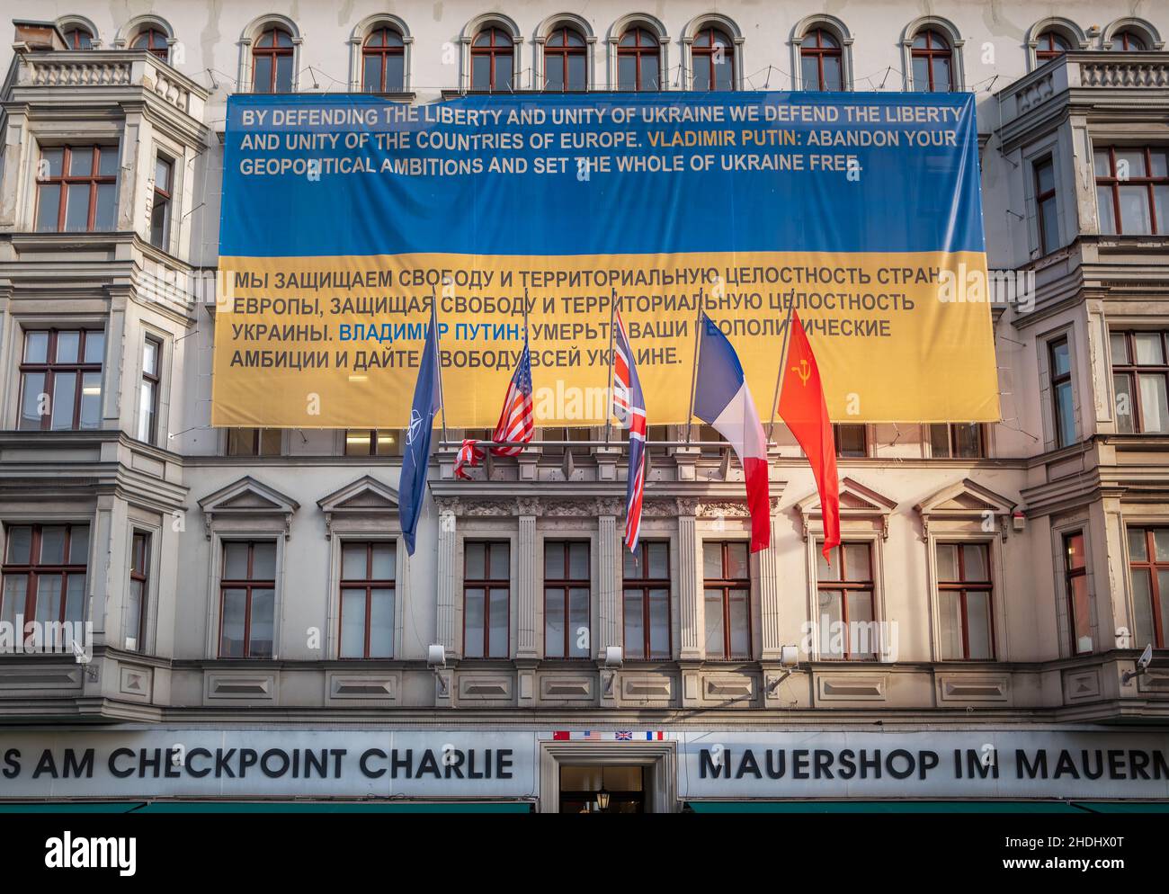 protest, banner, checkpoint charlie, protests, banners, checkpoint ...